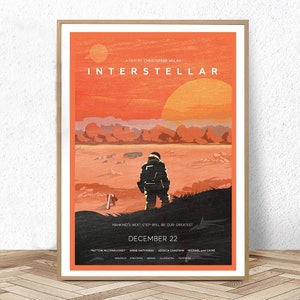 Interstellar Movie Poster, Canvas Print, Wall Art Canvas Painting ...