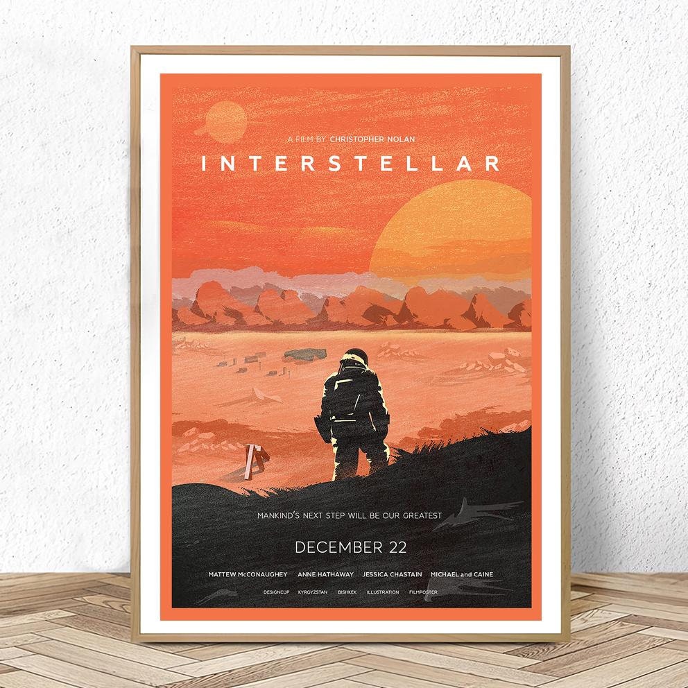 Interstellar Movie Poster Canvas Print Wall Art Canvas - Etsy