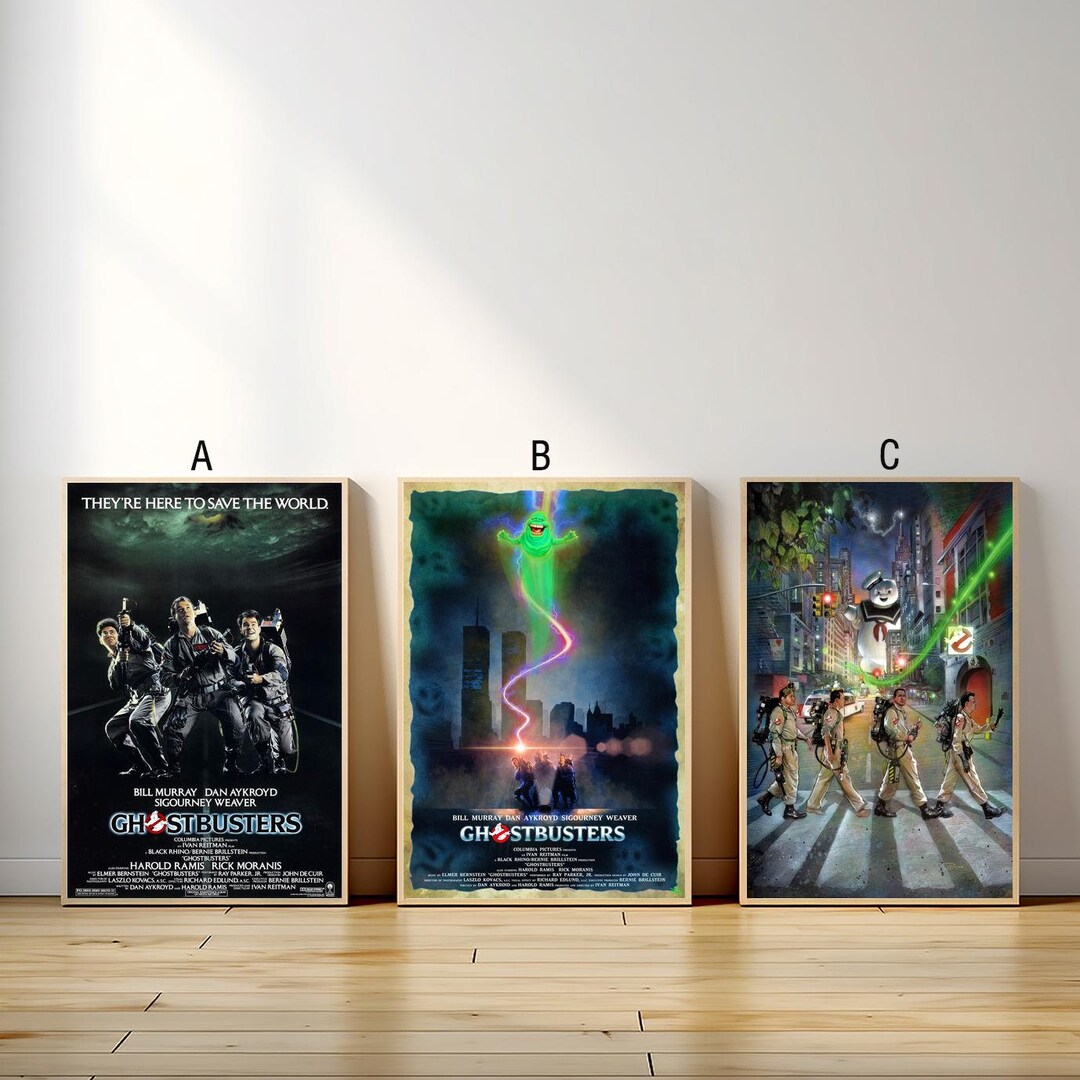 Ghostbusters Movie Poster, Canvas Print, Wall Art Canvas Painting ...