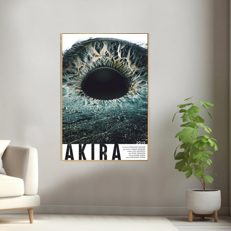 Akira Movie Poster, Canvas Print, Wall Art Canvas Painting Living Room ...