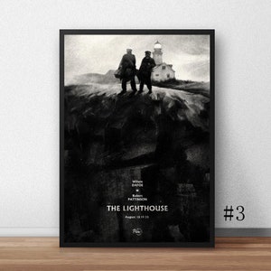 The Lighthouse Film Poster, Movie Canvas Print, Wall Art Canvas ...