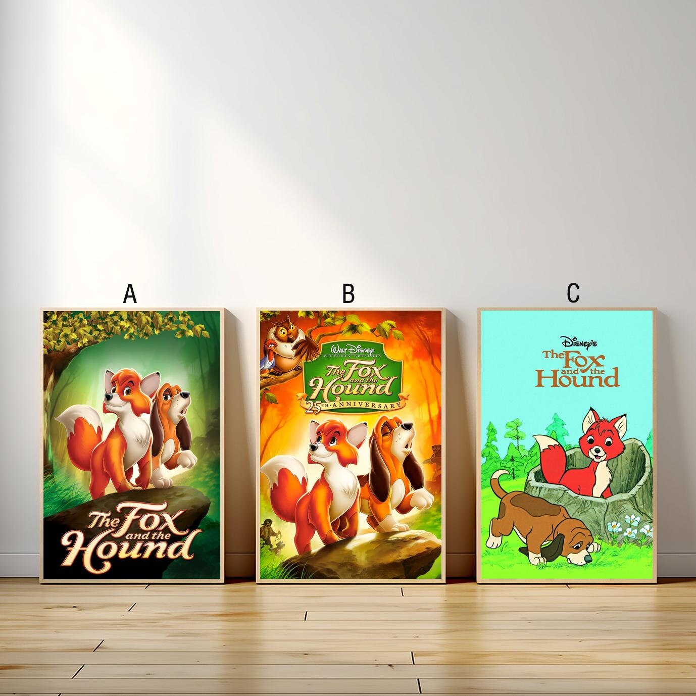 The Fox and the Hound Movie Poster Canvas Print Wall Art - Etsy