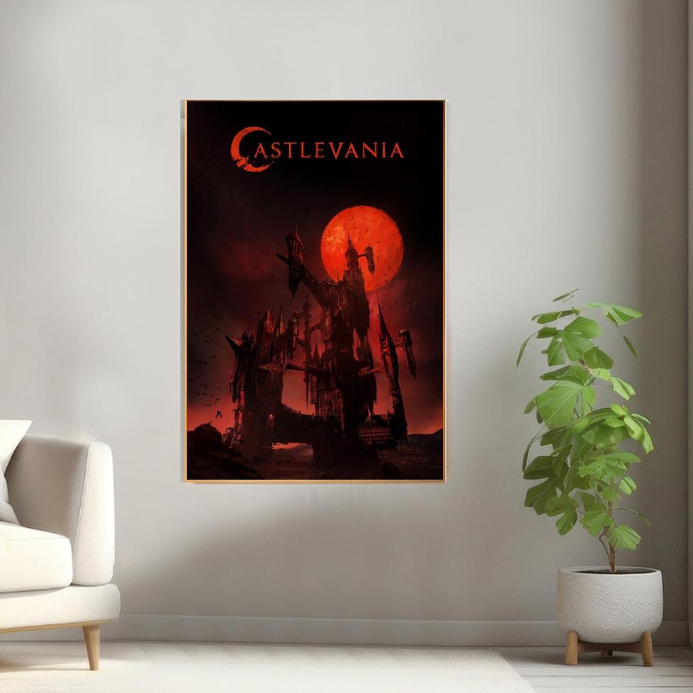 Castlevania Movie Poster, Canvas Print, Wall Art Canvas Painting Living ...