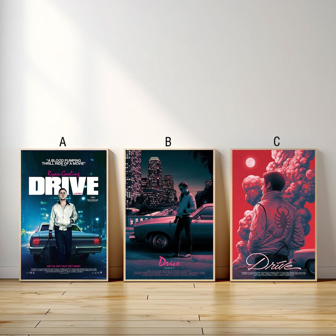 Pôster do filme Drive, impressão em tela, pintura em tela de arte de ...