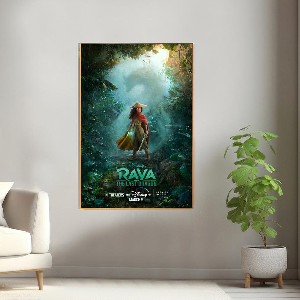 Raya and the Last Dragon Movie Poster Canvas Print Wall Art - Etsy