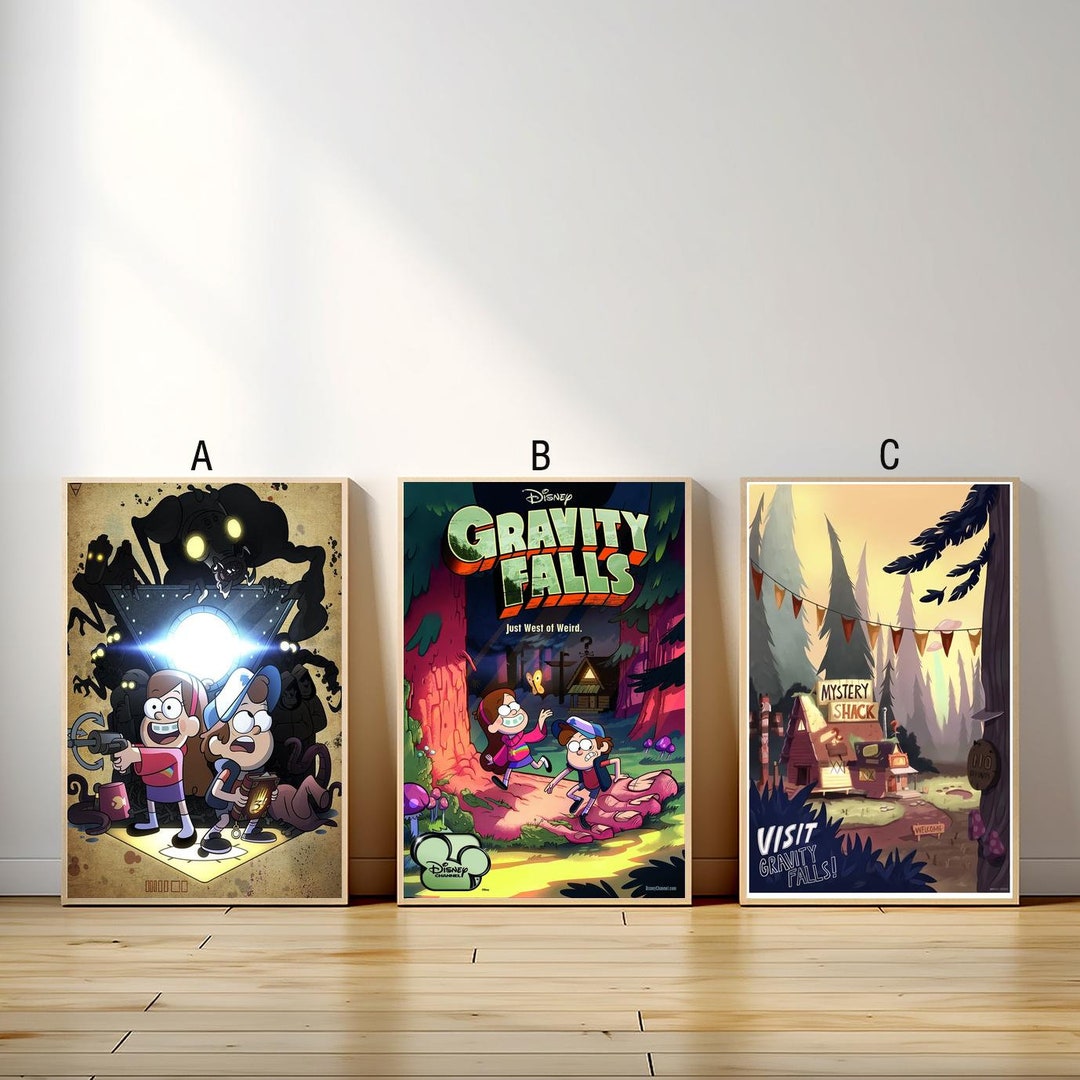 Gravity Falls Movie Poster, Canvas Print, Wall Art Canvas Painting ...