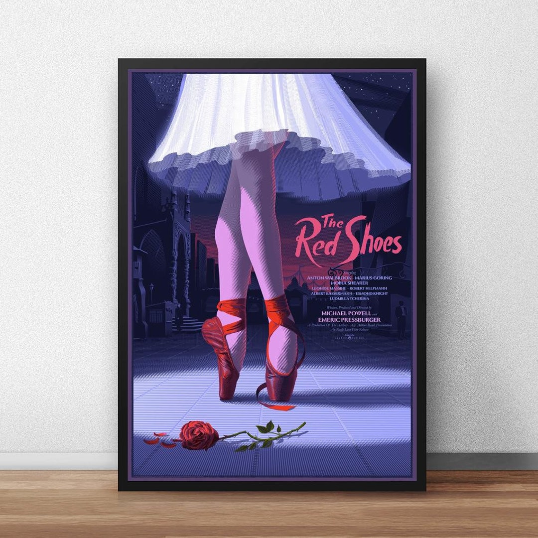 The Red Shoes Movie Poster, Canvas Print, Wall Art Canvas Painting ...