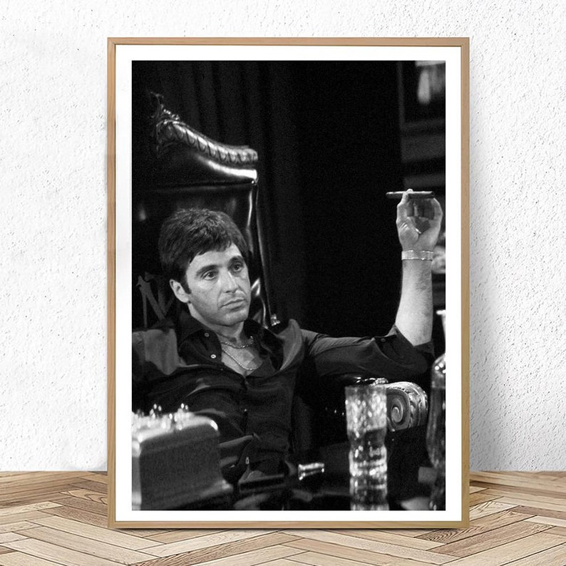 Al Pacino Scarface Movie Poster, Canvas Print, Wall Art Canvas Painting ...