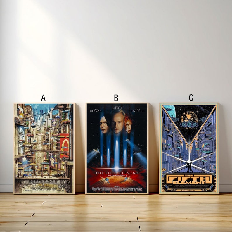 The Fifth Element Movie Poster Canvas Print Wall Art Canvas - Etsy