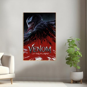 Venom Movie Poster, Canvas Print, Wall Art Canvas Painting Living Room ...