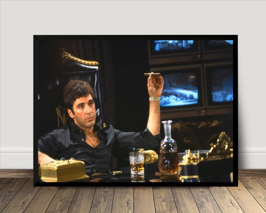 Al Pacino Scarface Movie Poster, Canvas Print, Wall Art Canvas Painting ...