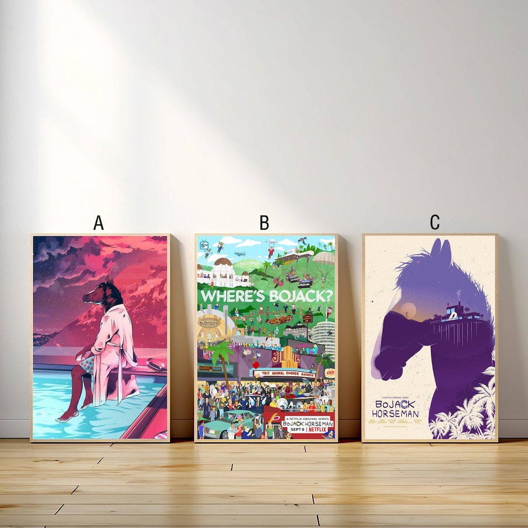 Bojack Horseman Movie Poster, Canvas Print, Wall Art Canvas Painting ...
