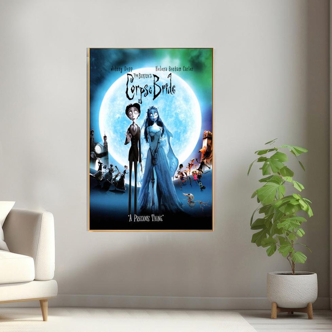 Corpse Bride Movie Poster, Canvas Print, Wall Art Canvas Painting ...