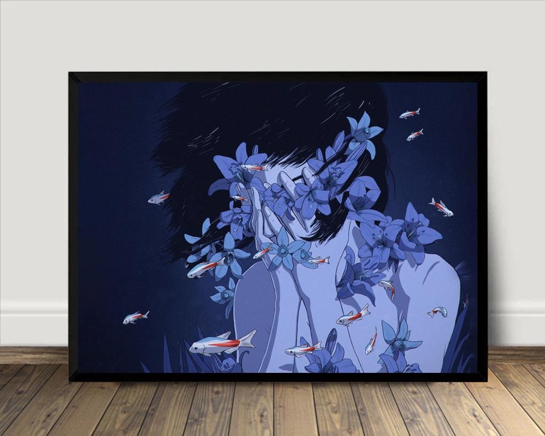 Perfect Blue Movie Poster, Canvas Print, Wall Art Canvas Painting ...