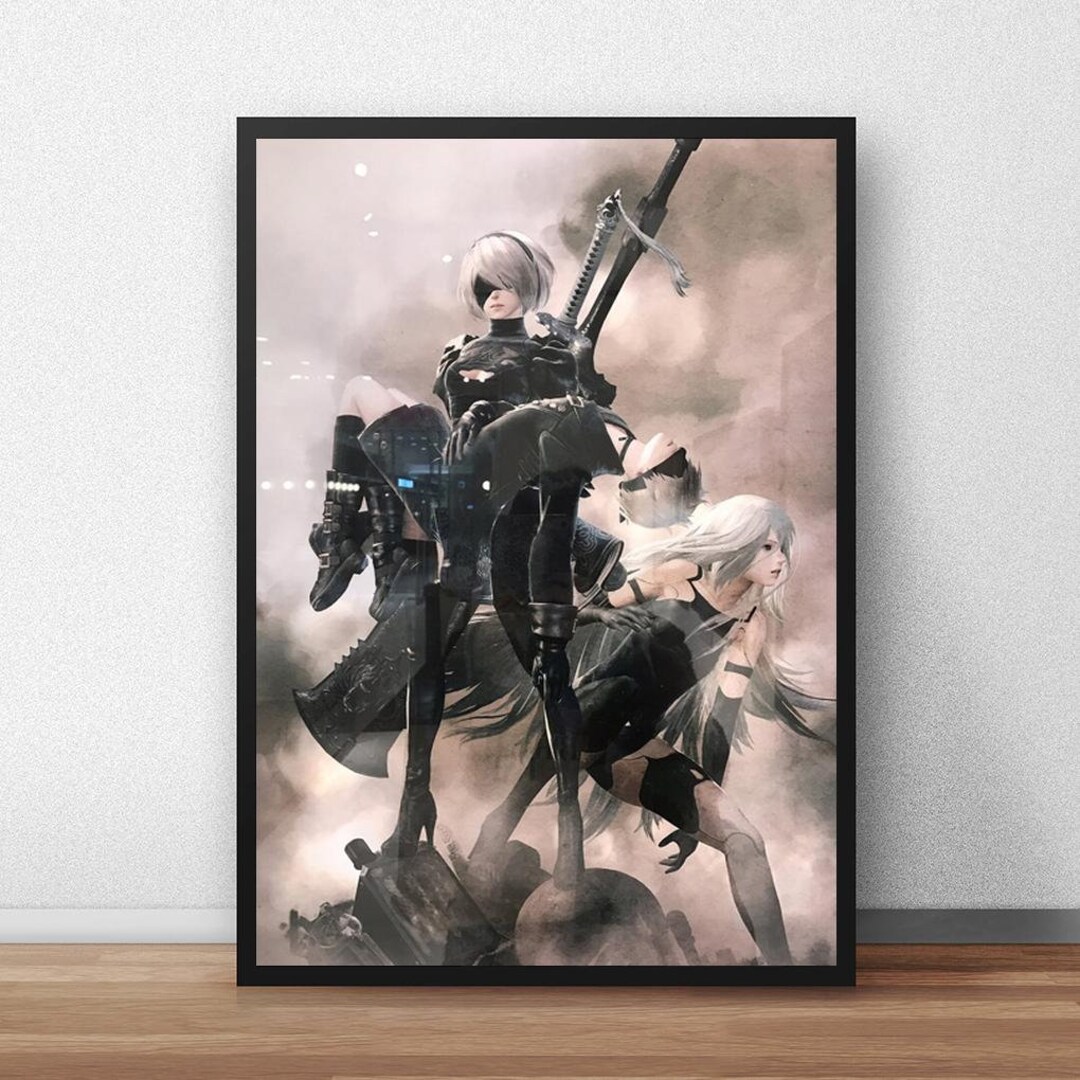 Nier Automata Poster, Canvas Print, Wall Art Canvas Painting Living ...