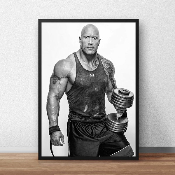 Dwayne Johnson Art - Etsy
