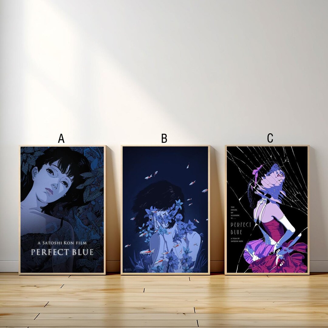 Perfect Blue Movie Poster, Canvas Print, Wall Art Canvas Painting ...