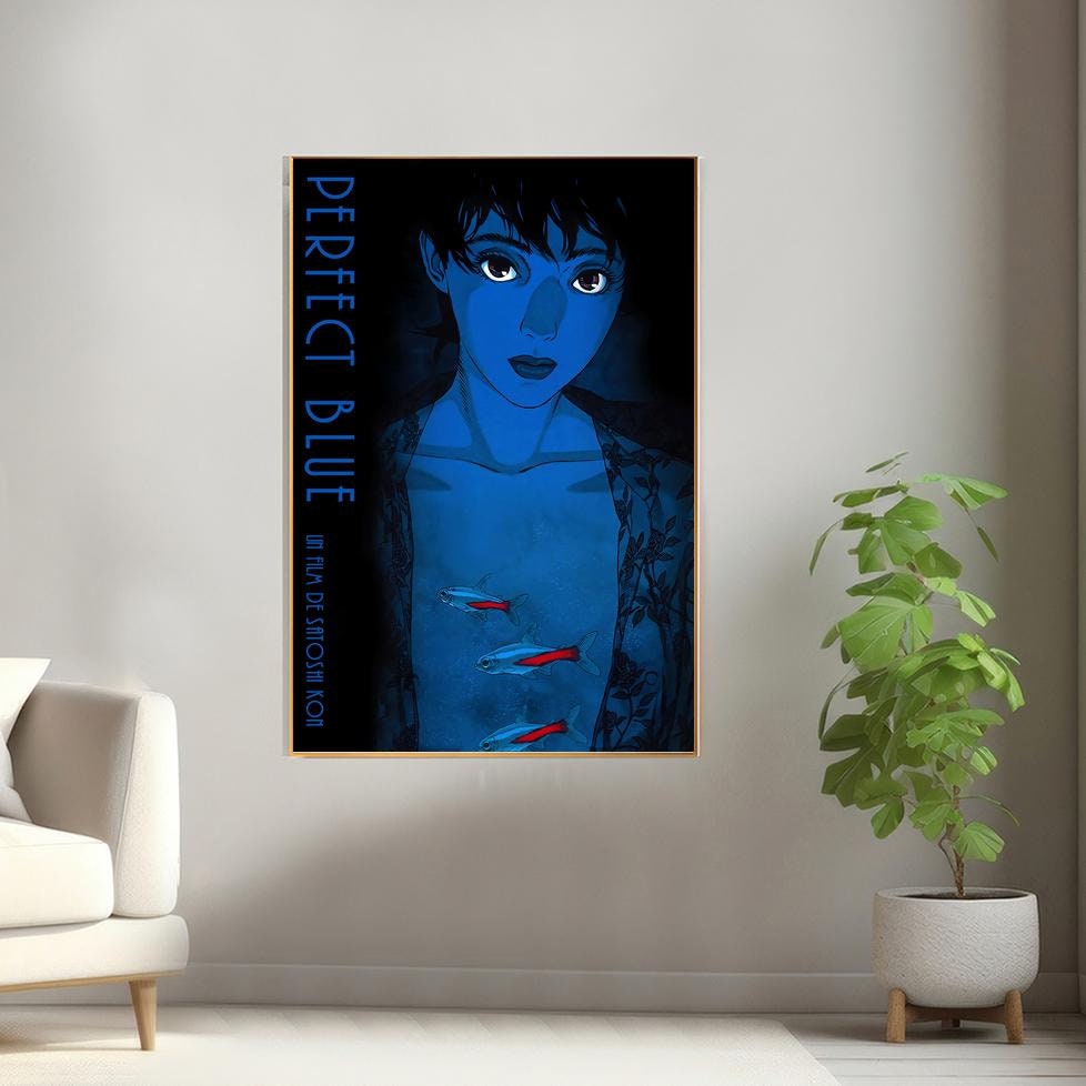 Perfect Blue Movie Poster, Canvas Print, Wall Art Canvas Painting ...