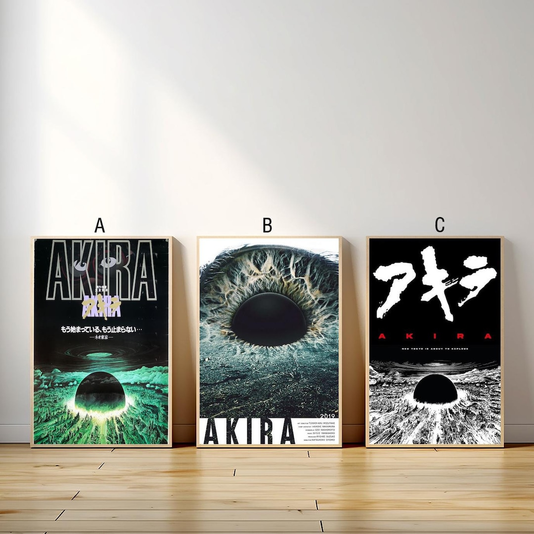 Akira Movie Poster, Canvas Print, Wall Art Canvas Painting Living Room ...