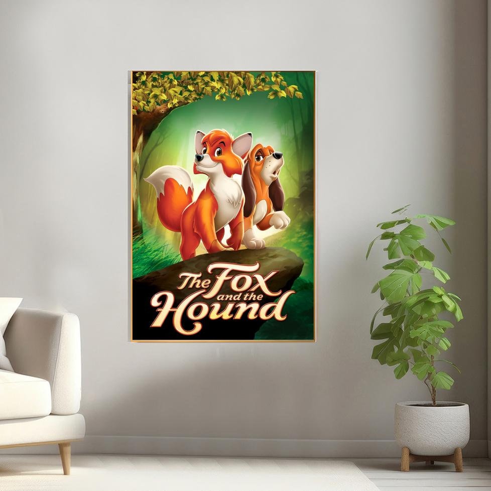 The Fox and the Hound Movie Poster Canvas Print Wall Art - Etsy