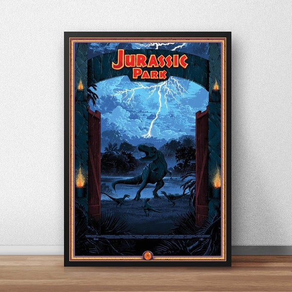 Jurassic Park Wall Art Etsy