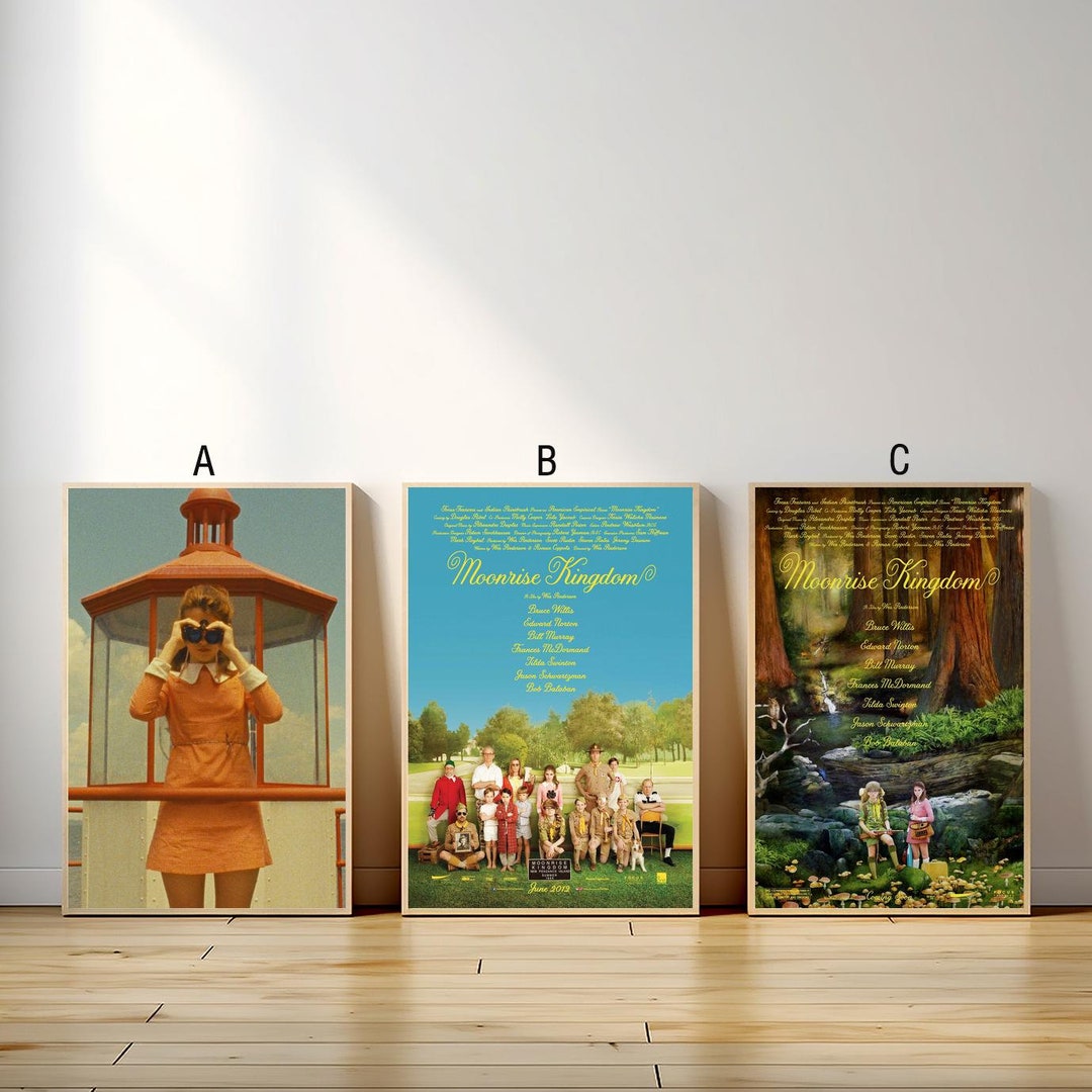 Moonrise Kingdom Movie Poster, Canvas Print, Wall Art Canvas Painting ...