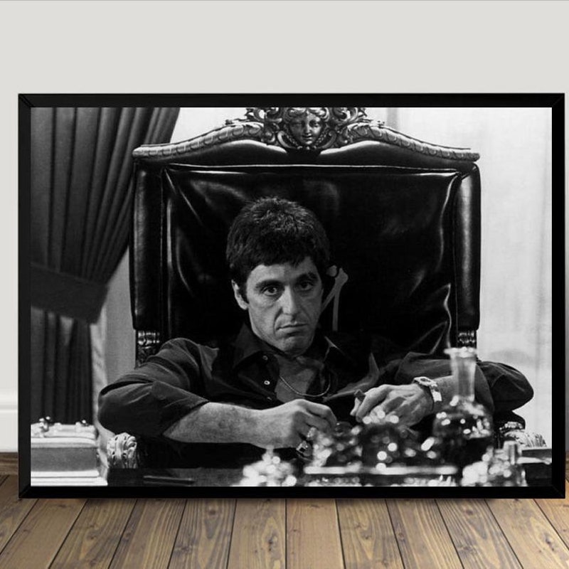 Scarface Black and White Poster - Etsy