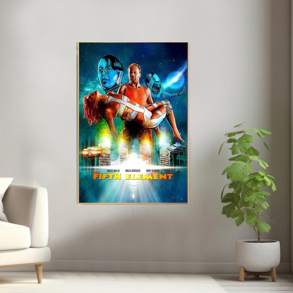 The Fifth Element Movie Poster Canvas Print Wall Art Canvas - Etsy