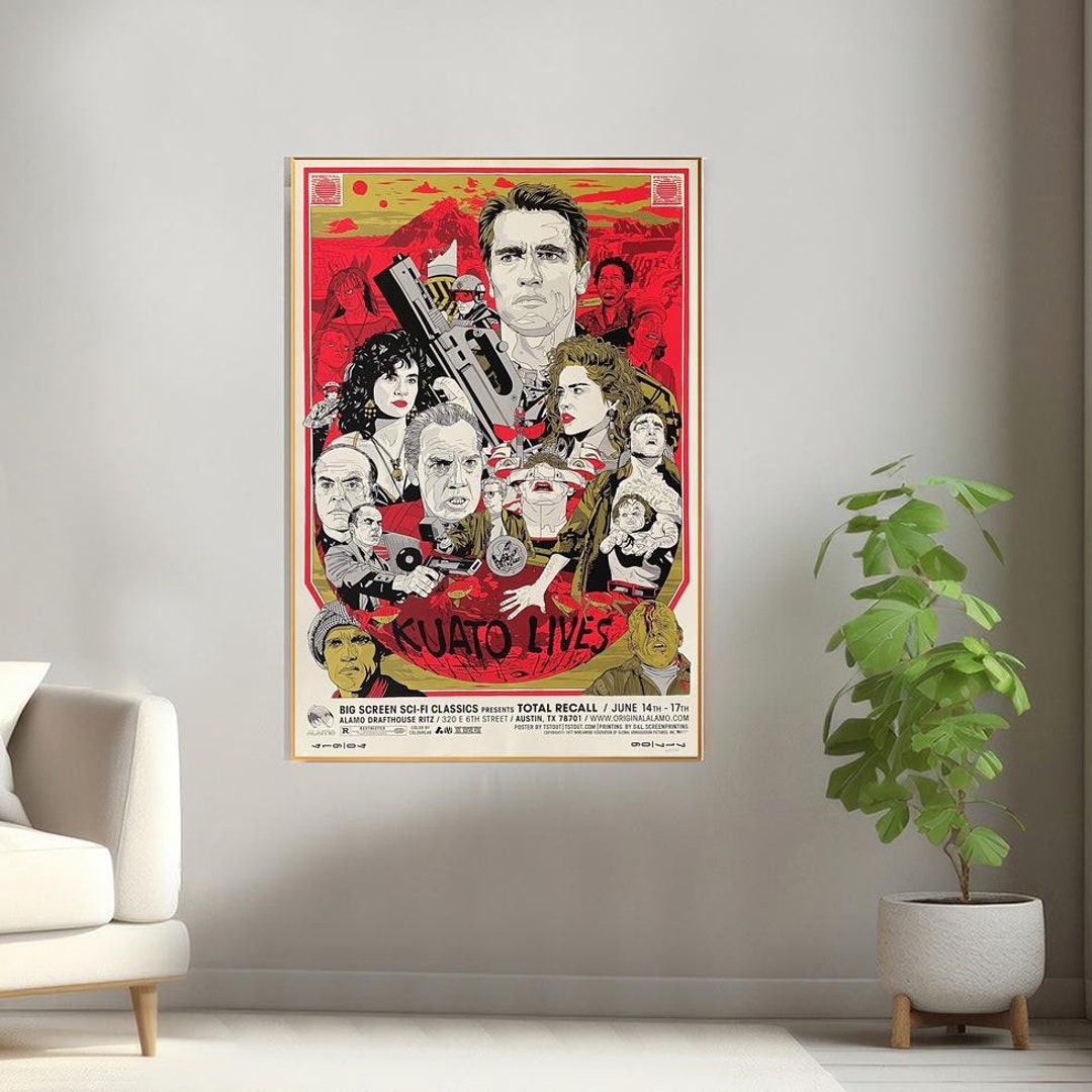 Total Recall Movie Poster, Canvas Print, Wall Art Canvas Painting ...