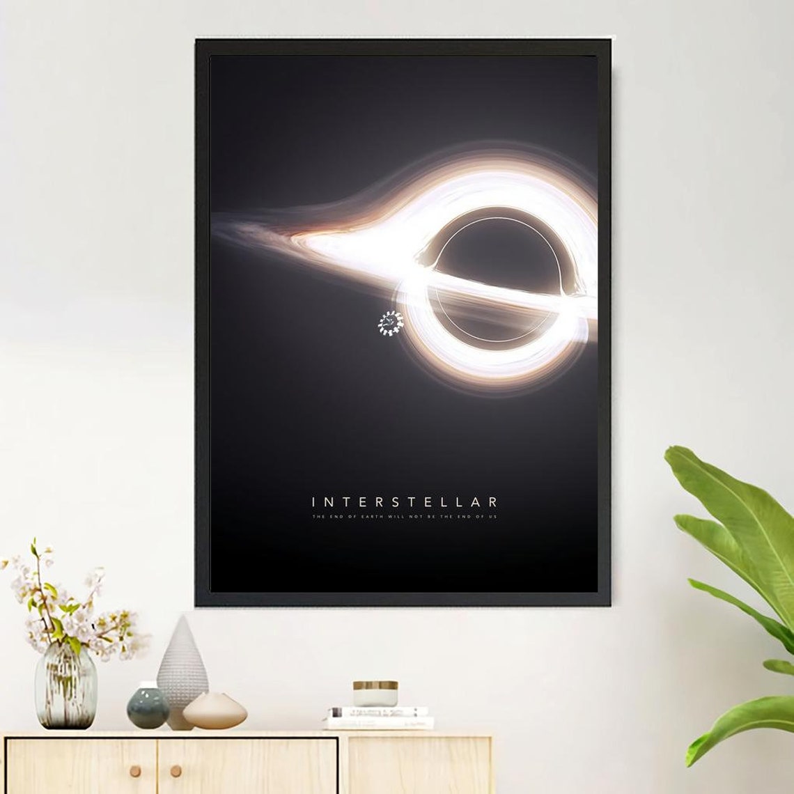 Interstellar Movie Poster, Canvas Print, Wall Art Canvas Painting ...