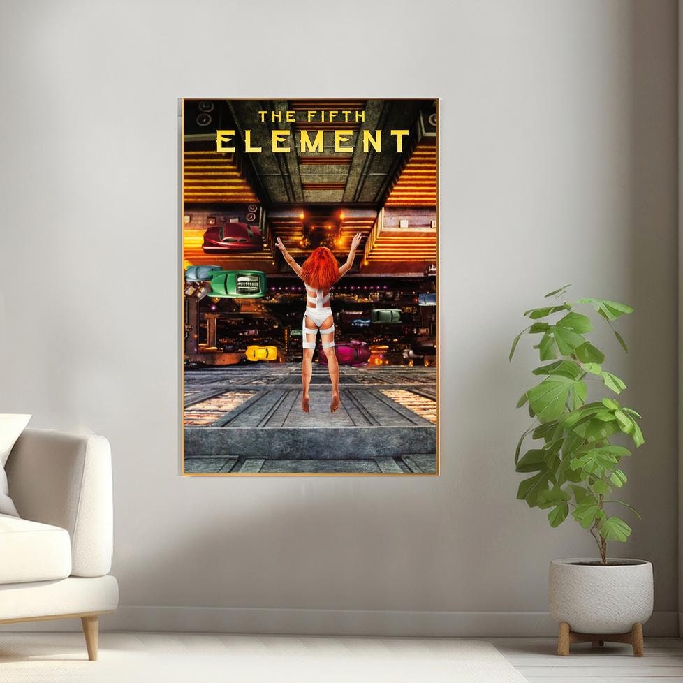 The Fifth Element Movie Poster, Canvas Print, Wall Art Canvas Painting ...