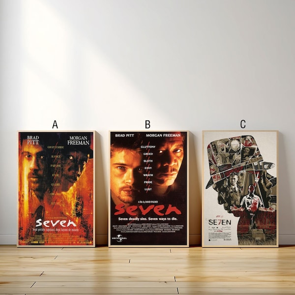 Seven Movie Poster - Etsy