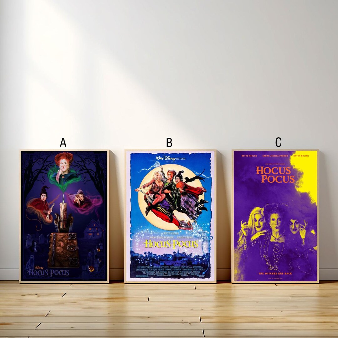 Hocus Pocus Movie Poster, Canvas Print, Wall Art Canvas Painting Living ...