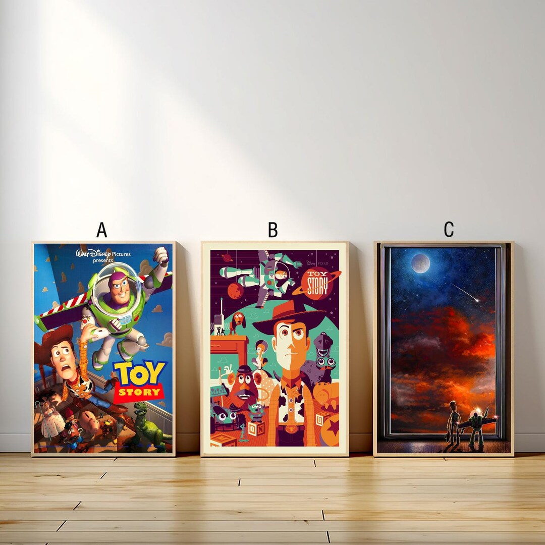 Toy Story Movie Poster, Canvas Print, Wall Art Canvas Painting Living ...