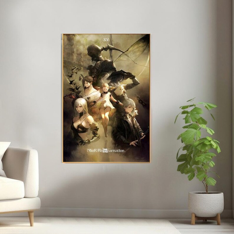 Nier Automata Game Poster Canvas Print Wall Art Canvas - Etsy
