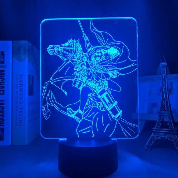 Attack on Titan 3D Anime Figure Light Design Home & Living Lighting ...