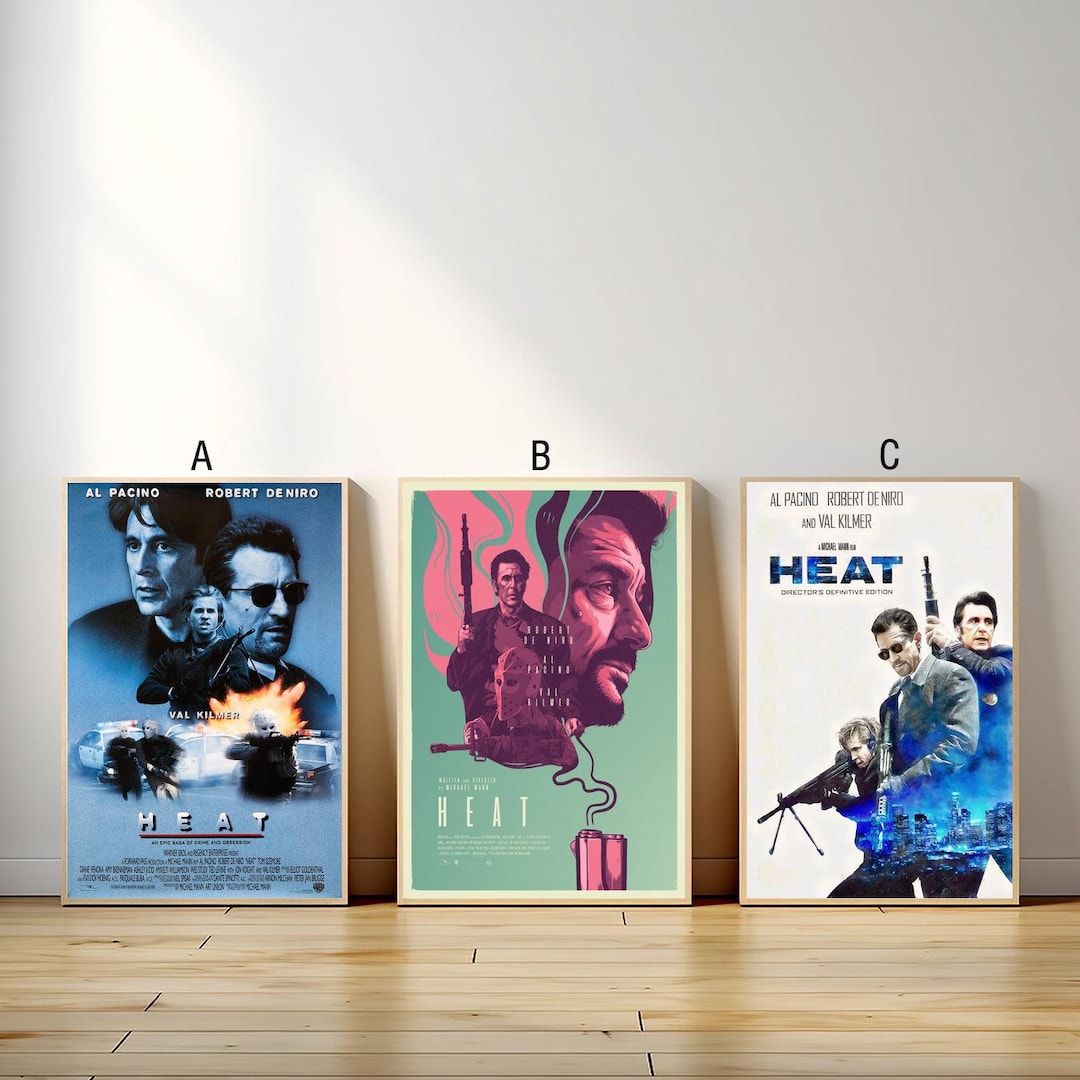 Heat Movie Poster, Canvas Print, Wall Art Canvas Painting Living Room ...