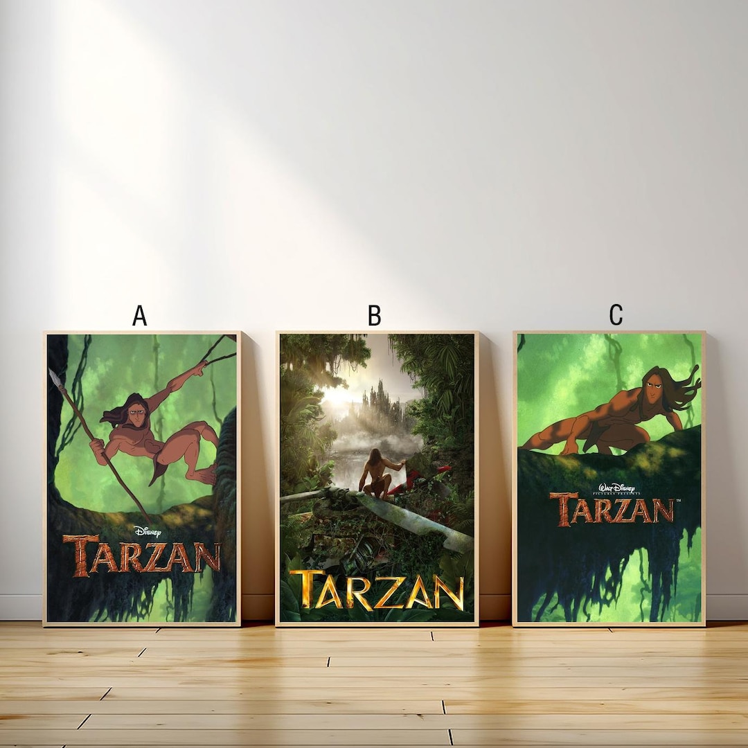 Tarzan Poster, Canvas Print, Wall Art Canvas Painting Living Room ...