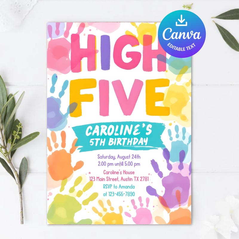 High Five Birthday - Etsy