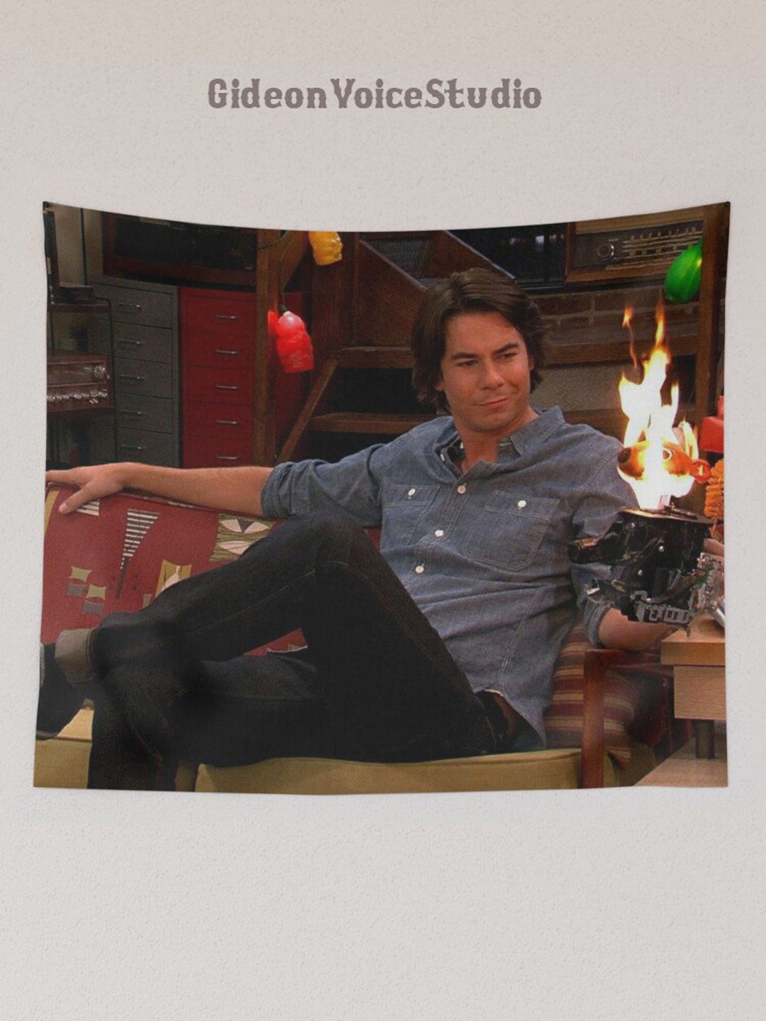 Spencer Shay Tapestry Funny Meme Wall Tapestry Icarly - Etsy