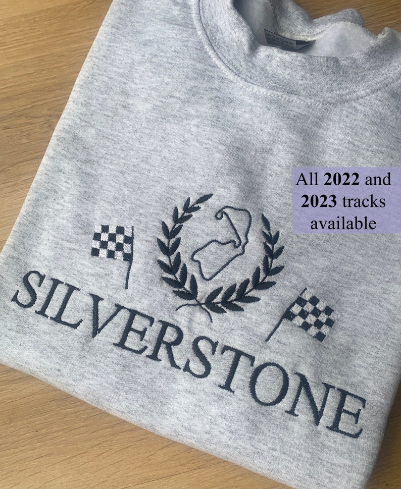 Formula 1 Motorsport Racing Track Embroidered Crewneck - Etsy