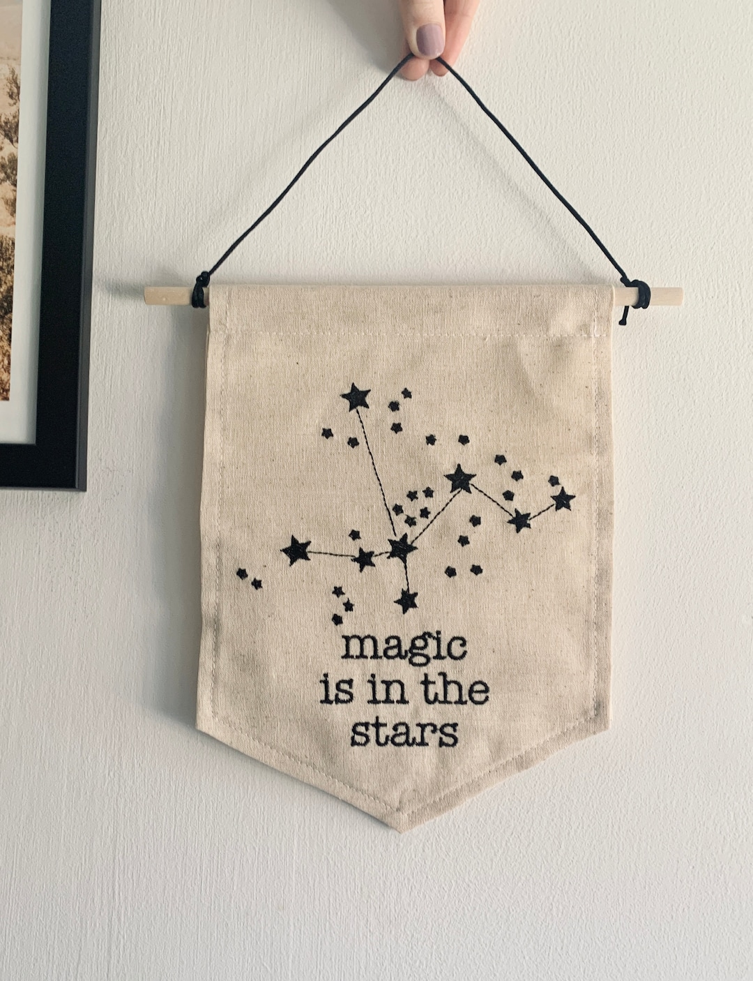 Star Constellation Embroidered Banner Wall Hanging / Pin Display ...