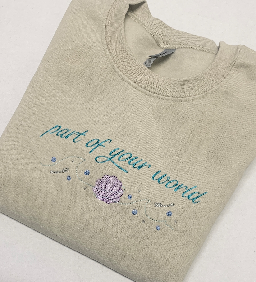 Princess Inspired Sweatshirt Embroidered With Ariel Inspired Quote and ...