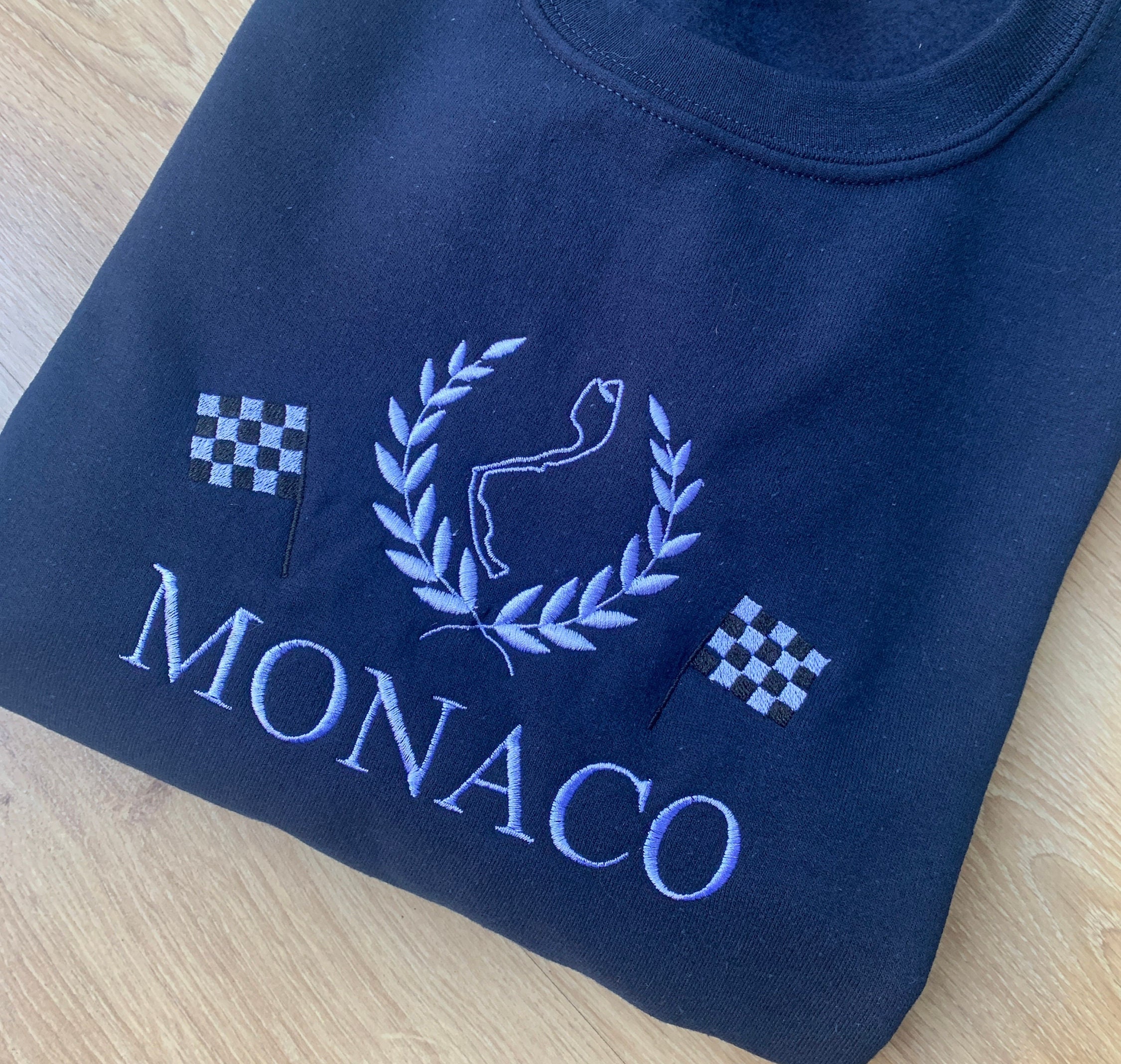 Formula 1 Motorsport Racing Track Embroidered Crewneck - Etsy