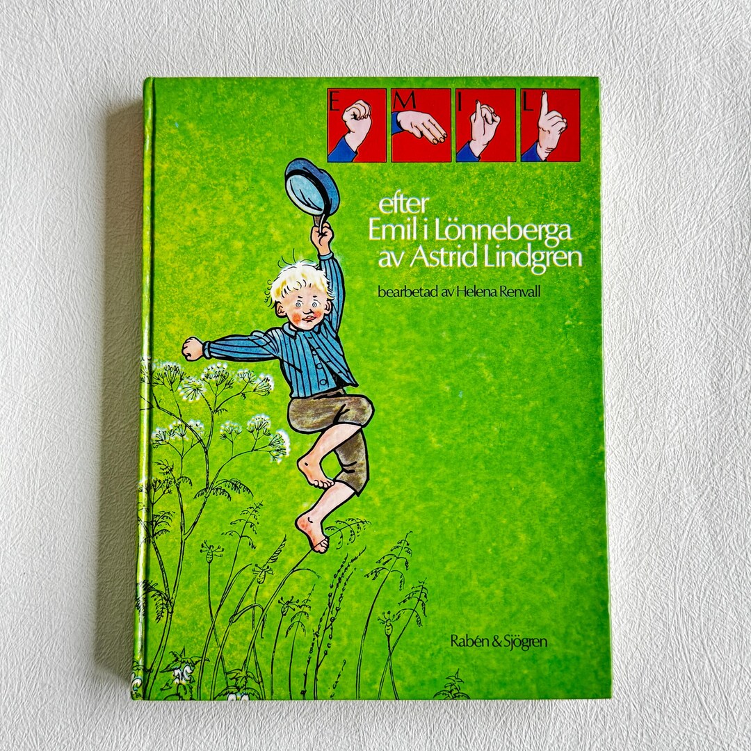 Rare 1977 Swedish Emil I Lönneberga Book by Astrid Lindgren Adapted by ...
