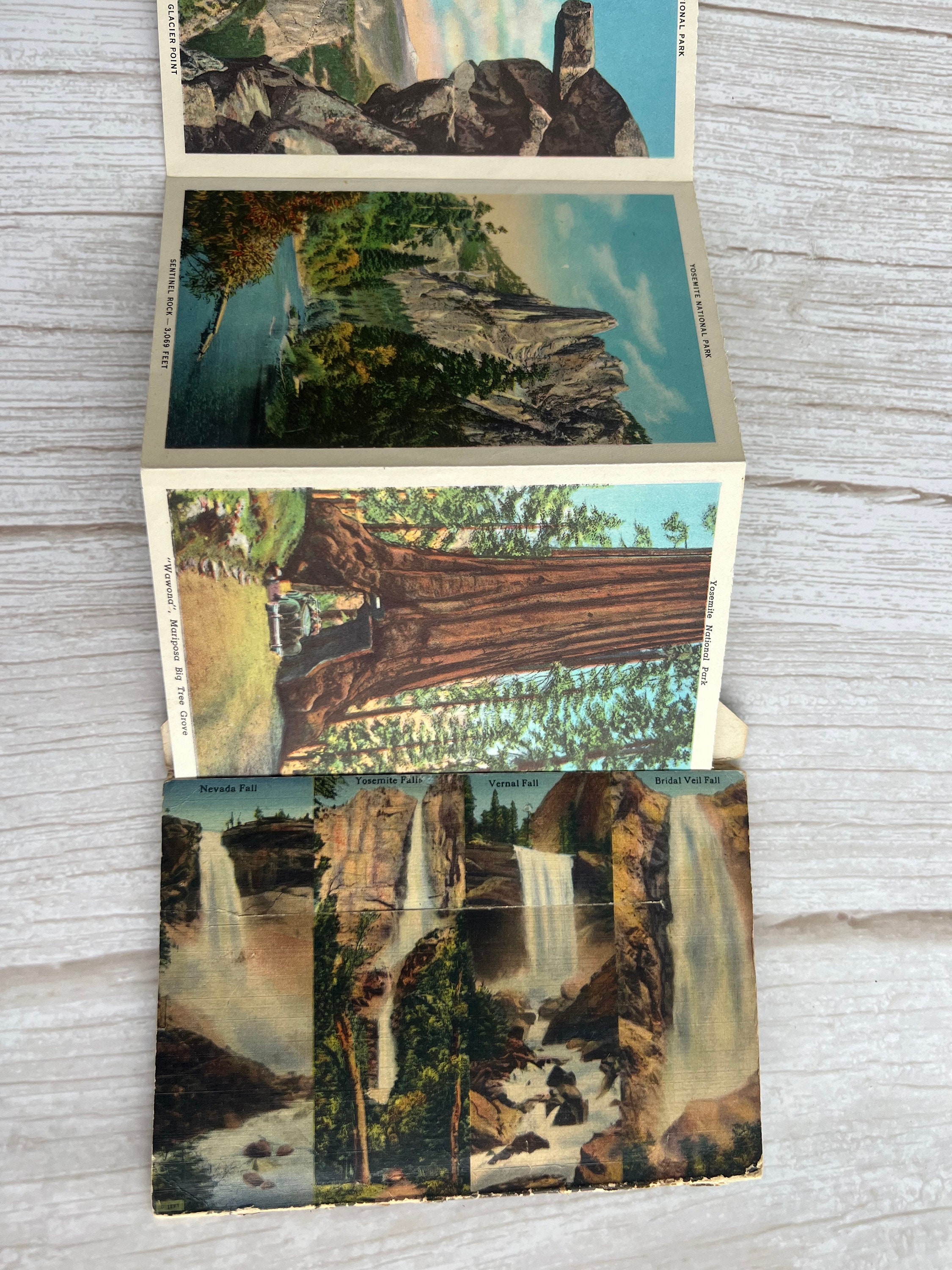 1937 Scenic Gems of Yosemite Vintage Postcard Folder, First Edition ...