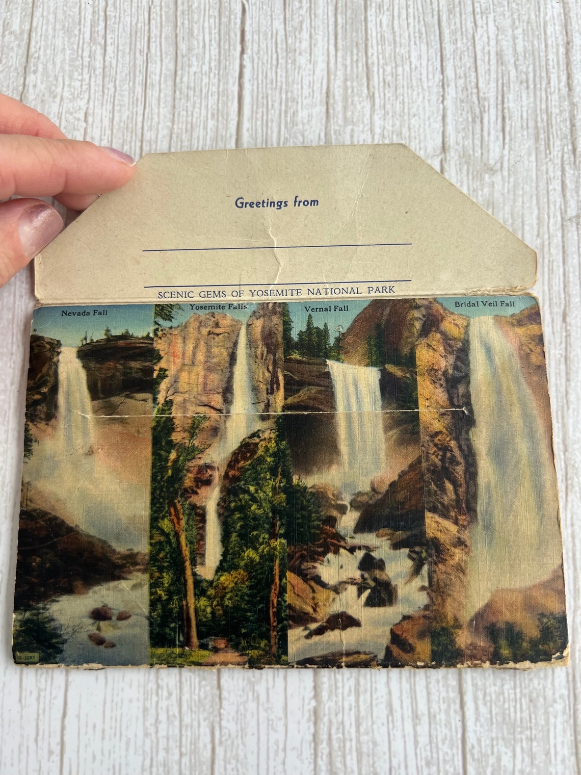 1937 Scenic Gems of Yosemite Vintage Postcard Folder, First Edition ...