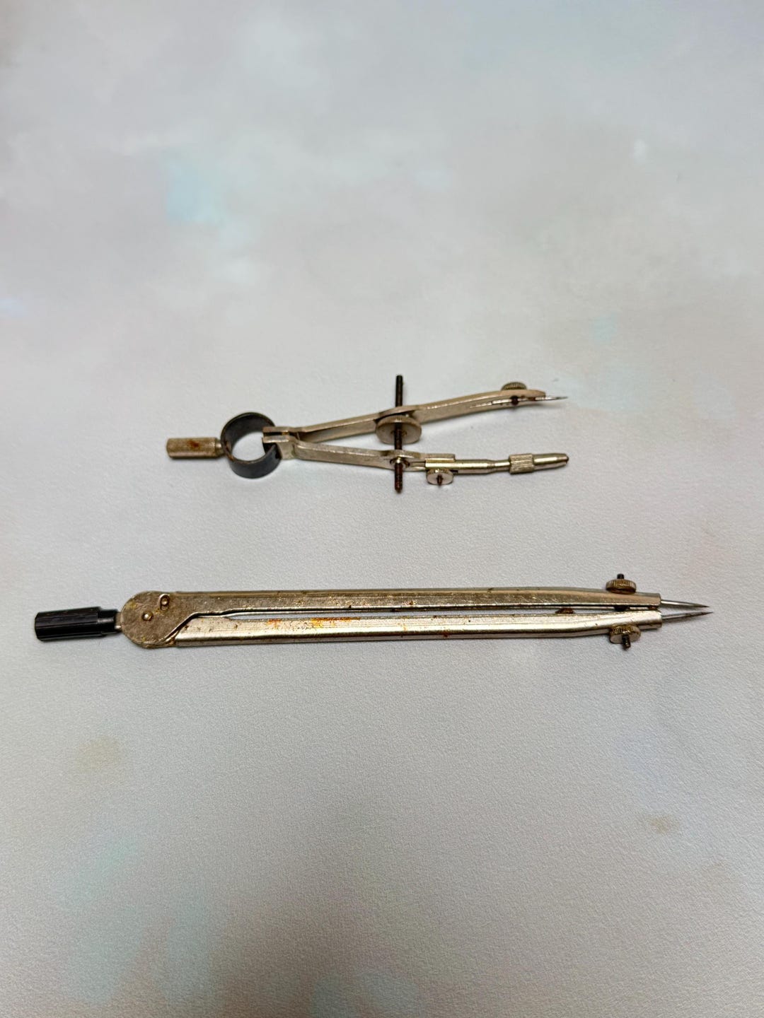 Vintage Soviet-era Compass and Divider Set Metal Drafting Tools 15.5 Cm ...