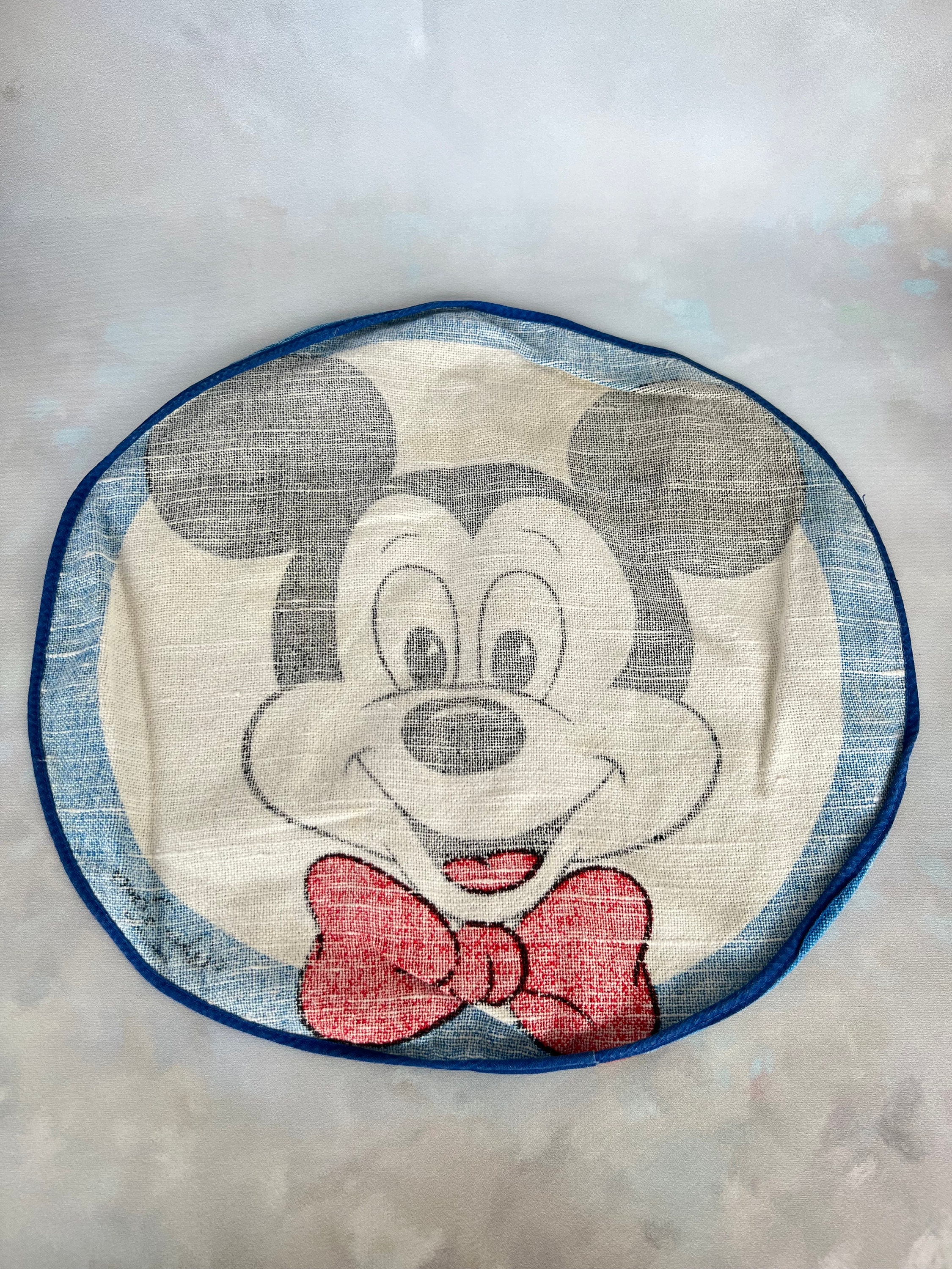 Vintage Mickey Mouse Placemat Classic Cartoon Linen Table Mat, Retro ...