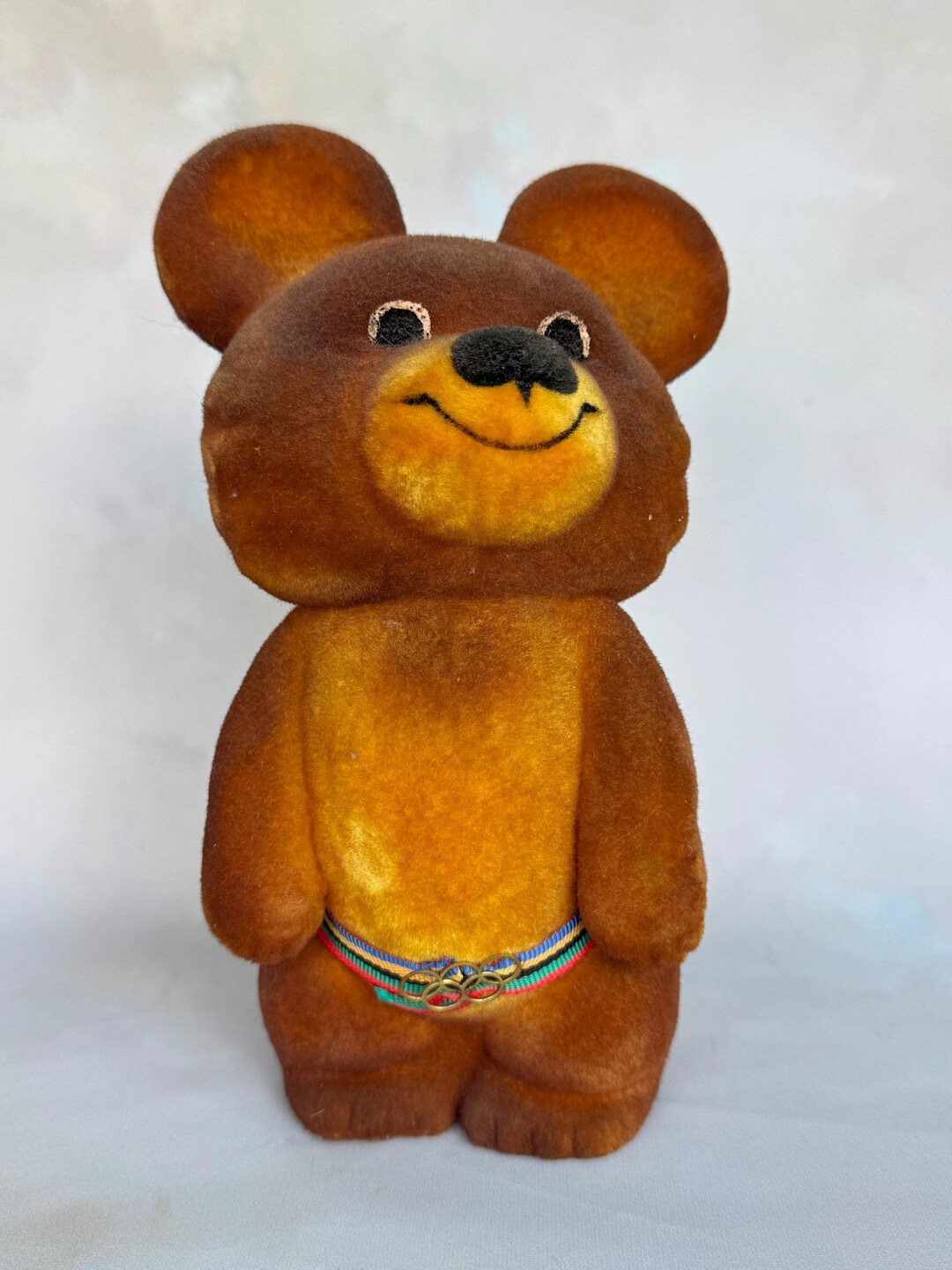 Vintage Moscow 1980 Olympic Games Misha Bear Mascot Plush Toy Soviet ...